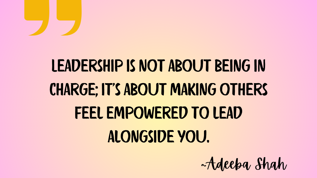 You are the Leader! You have to take Positions in the Leaderships