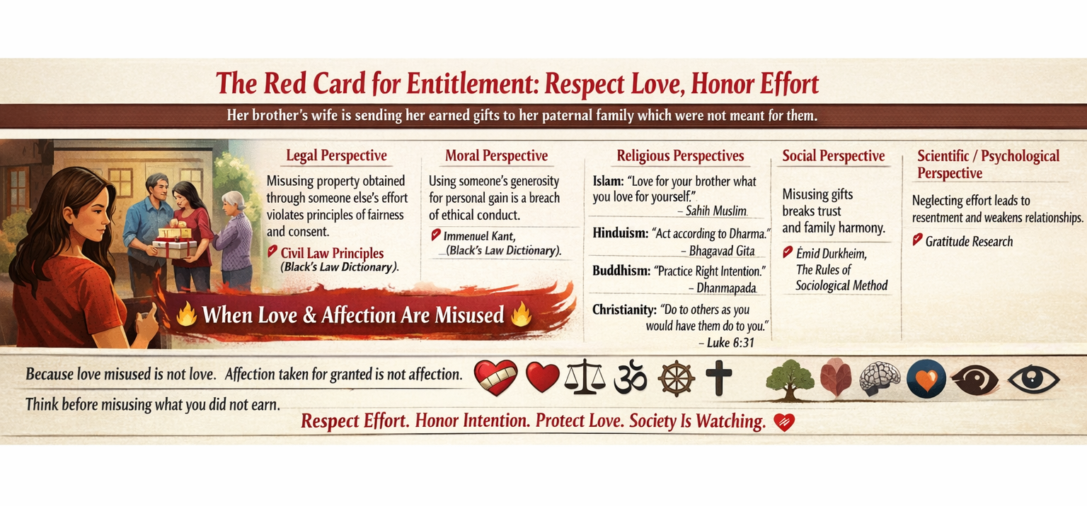 The Red Card for Entitlement: Respect Love, Honor Effort