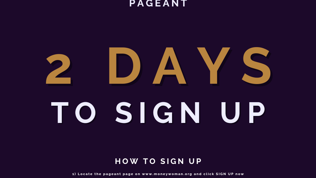 2 DAYS TILL THE END OF REGISTRATION