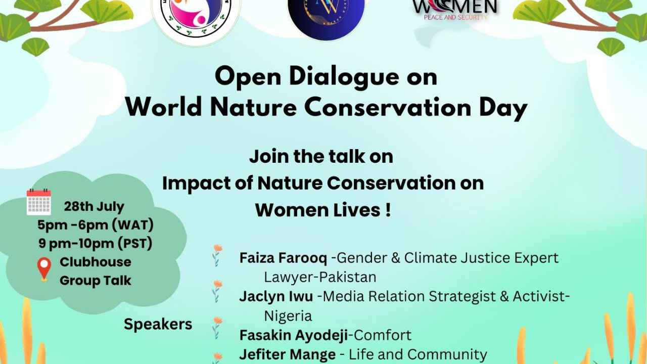 Let's empower more Women on International Nature Conservation DAY