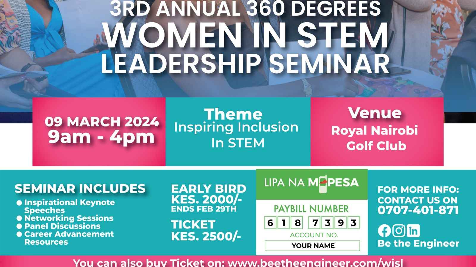 360 degrees women in stem leadership seminar in Nairobi Kenya