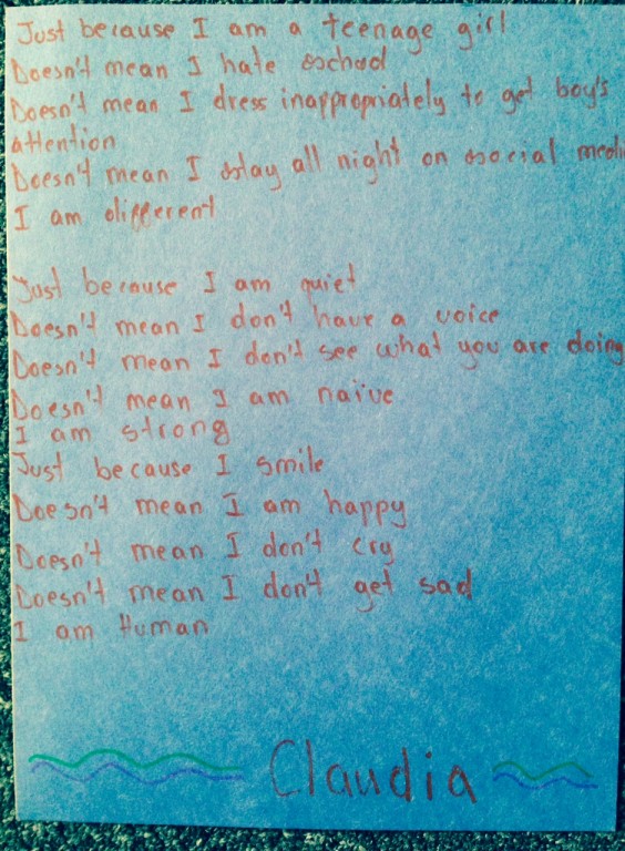 "Just Because..." Student Poems about Shattering Stereotypes and ...
