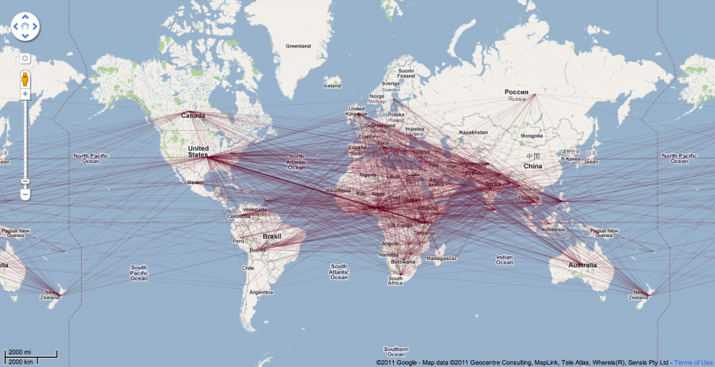 Visualizing World Pulse Connections
