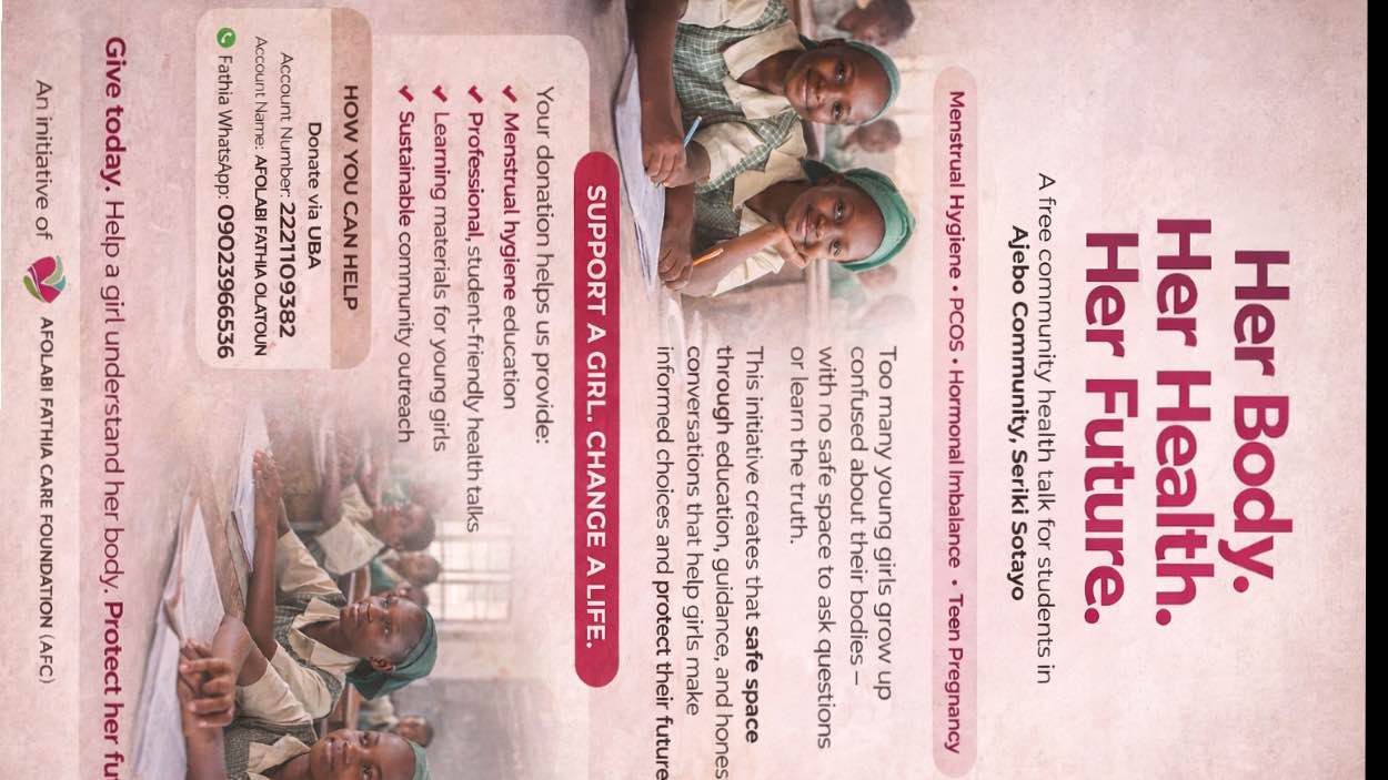 When Access Becomes Hope: A Call to Support the Pad a Girl Project in Ajebo